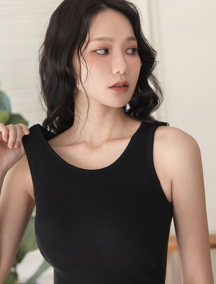 輕塑腰圓領刷毛固定杯保暖BRA TOP - dp內衣 貼心為妳｜DEPIC品牌訂製 穿出妳的自信